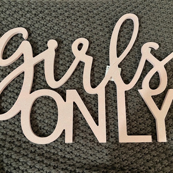 Hobby Lobby | Other | Sparkle Girls Only Sign | Poshmark